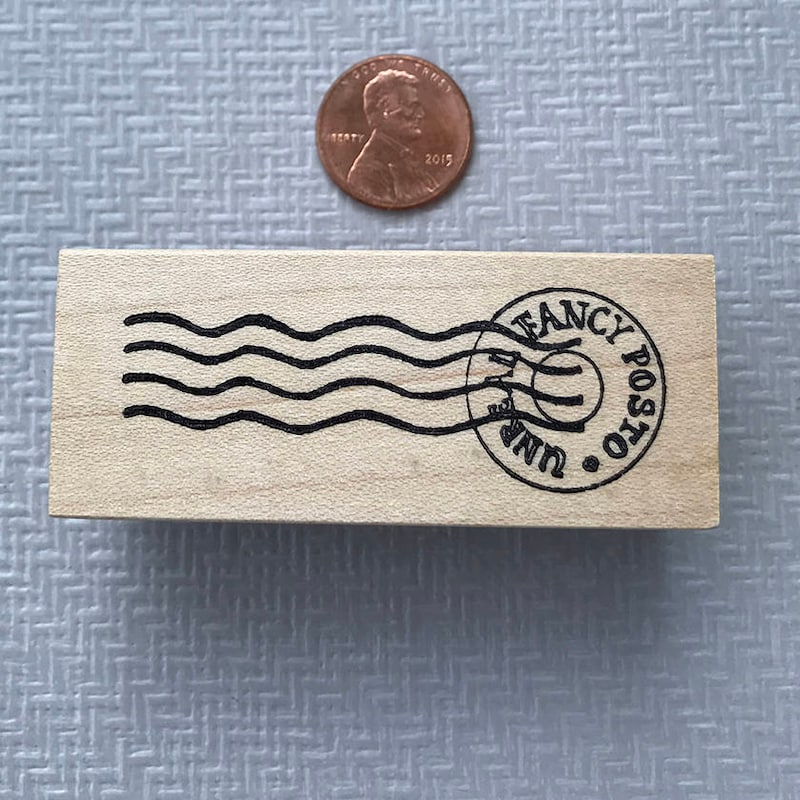 Postal Rubber Stamp - Etsy