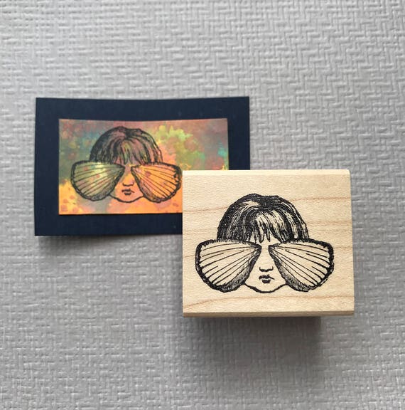 Winged Girl Rubber Stamp - Etsy