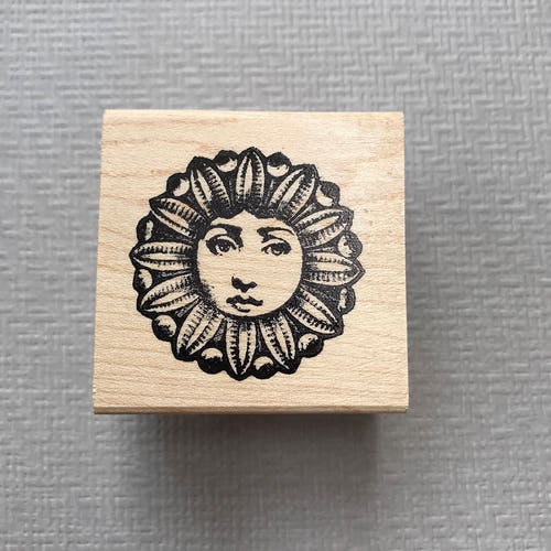 Flower Lady Rubber Stamp - Etsy