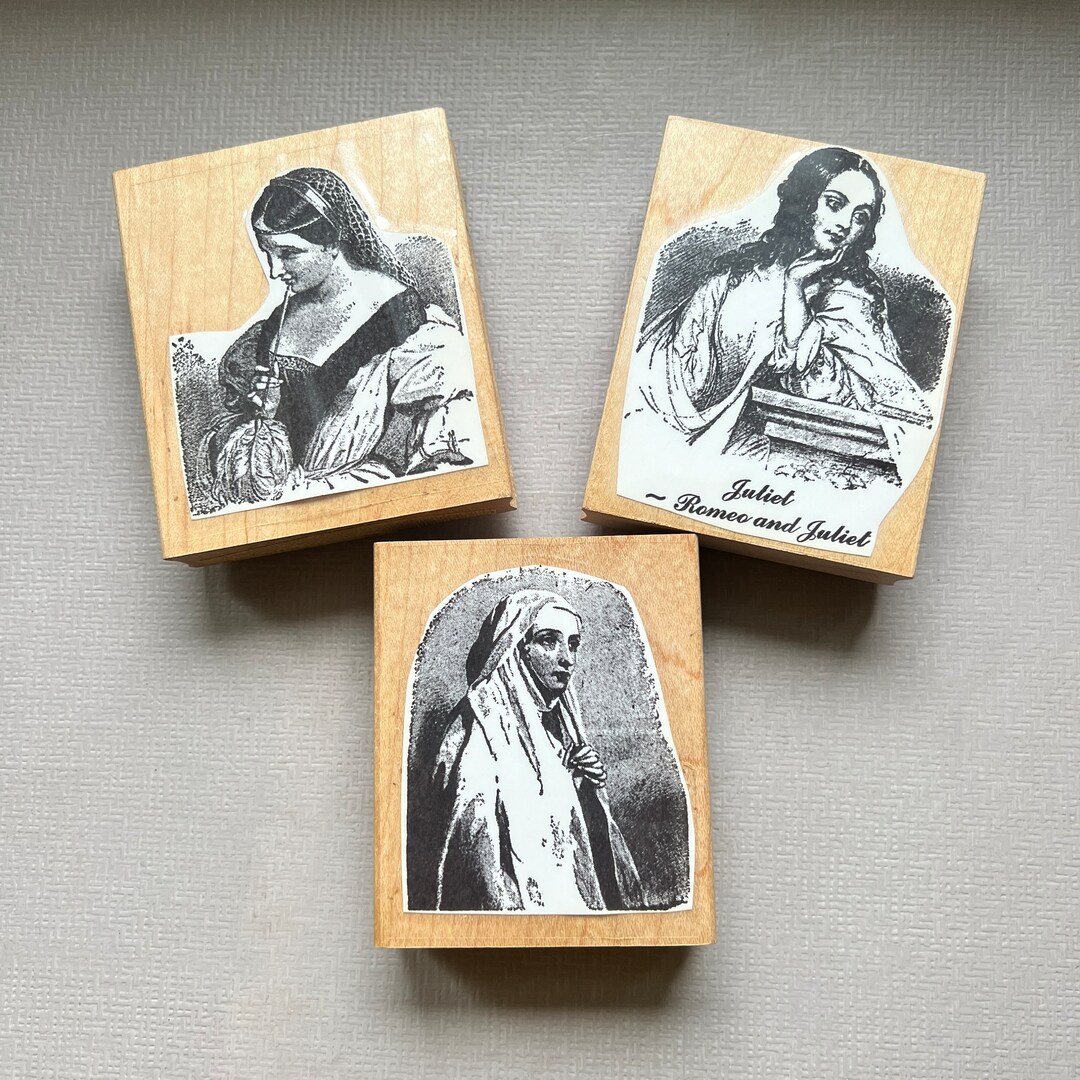 Renaissance Art Stamp Ladies Wood Mounted Rubber Stamps - Etsy