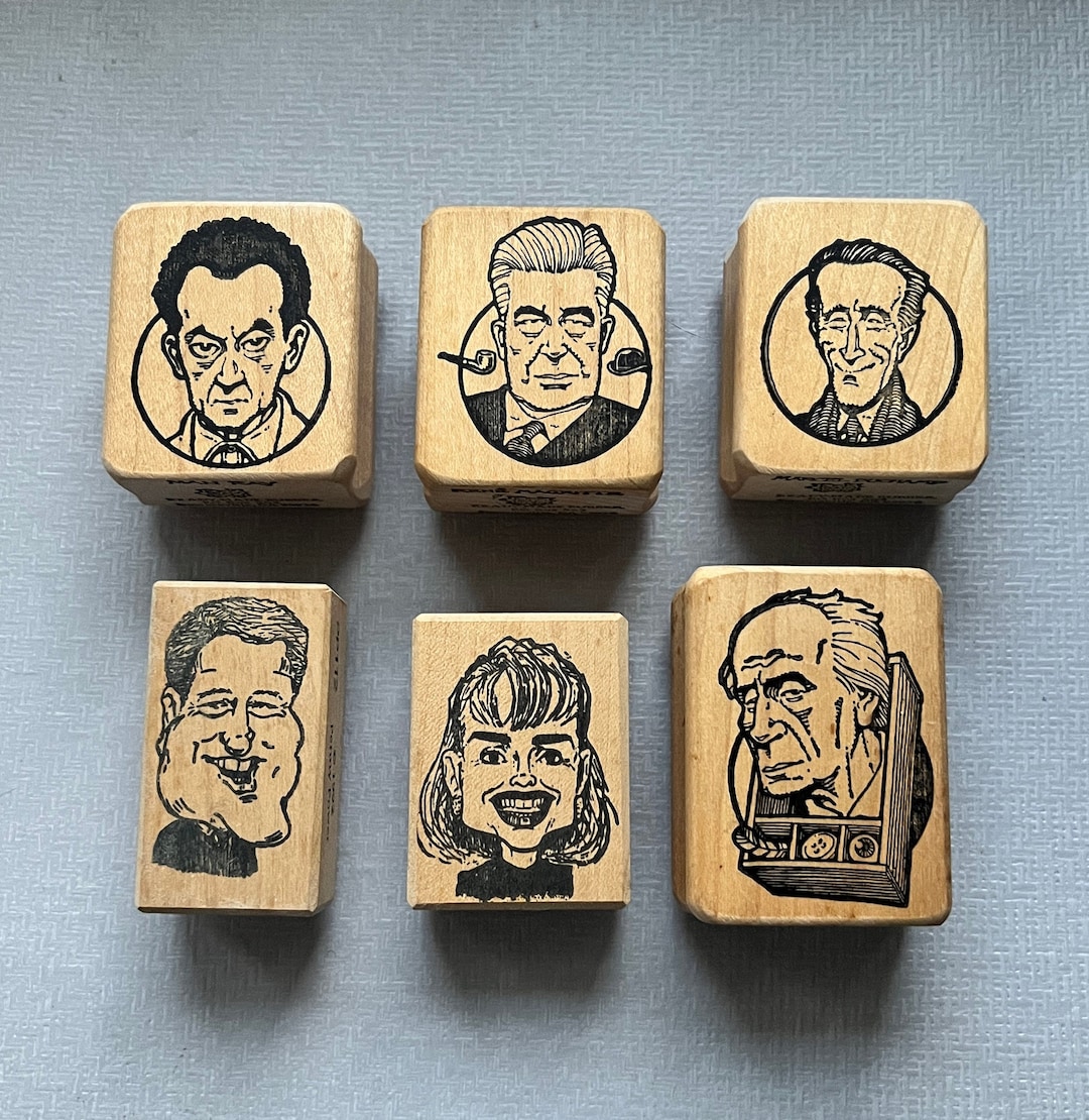 Rubber Stamp Pick Your Famous Person Wood Mounted Rubber Stamp - Etsy