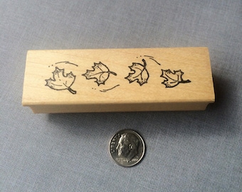Maple Leaf Rubber Stamp From Oldislandstamps - Etsy