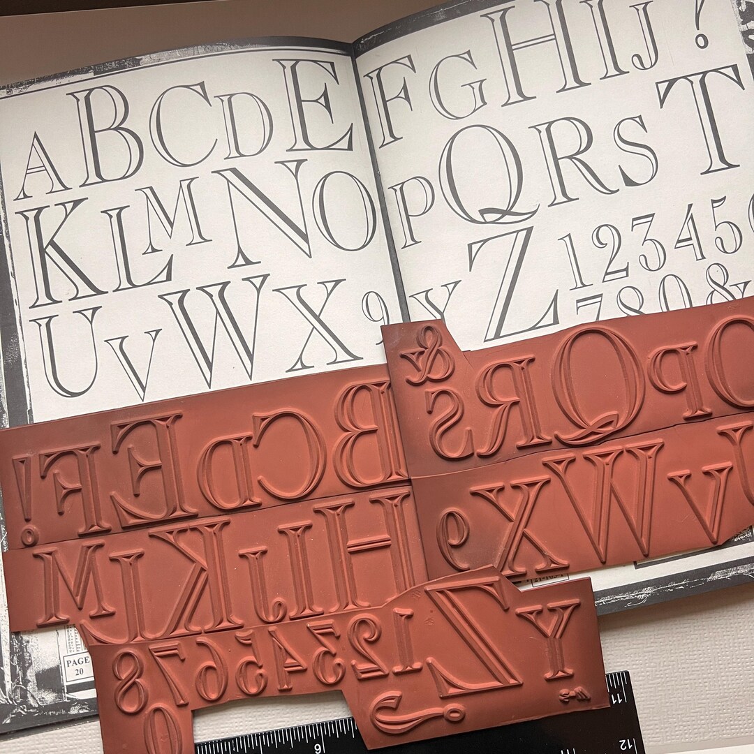 Vintage Extremely Rare Teesha Moore Alphabet and Number Set Unmounted ...