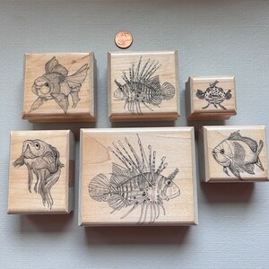Vintage Pick Your Fish Rubber Stamp From Mostly Animals - Etsy