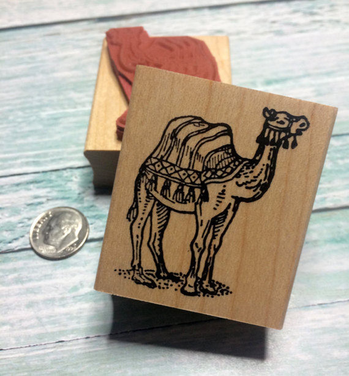 Large or Small Camel Rubber Stamp - Etsy