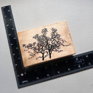 Rubber Stamps Stampscapes Tree Nature Scene Vintage Wood Mounted Rubber ...