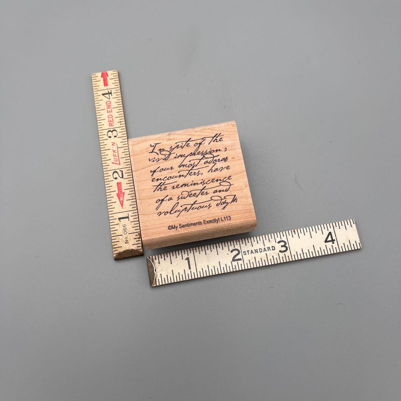 Vintage Rubber Stamp Script Writing Word Background Stamps - Etsy