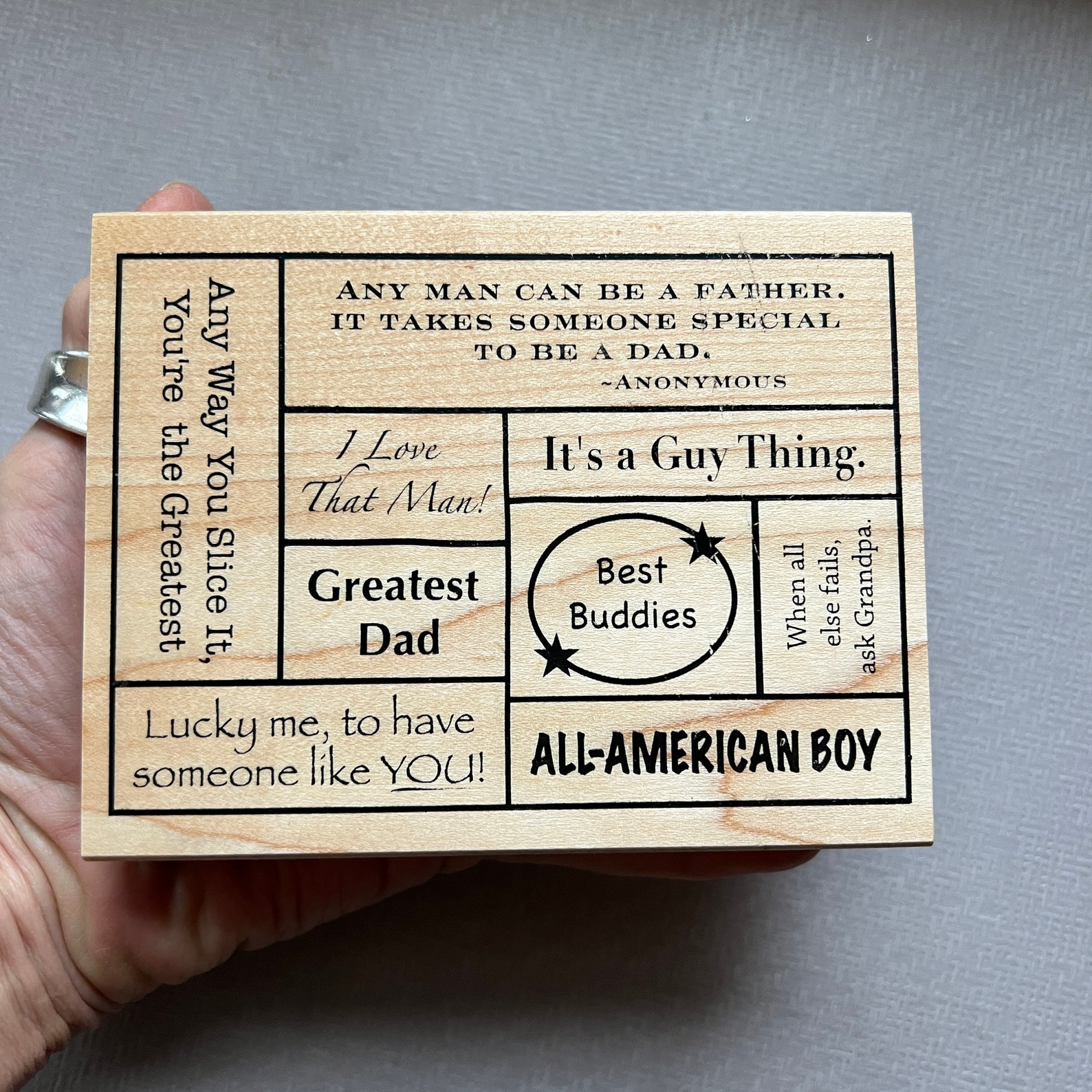 Vintage Rubber Father's Day Rubber Stamp From Great - Etsy