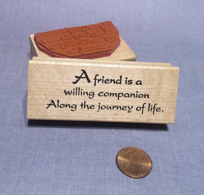 Friendship Rubber Stamp - Etsy