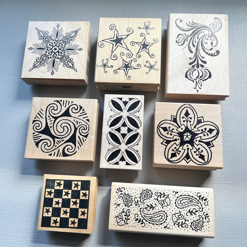 Red Rubber Stamps - Etsy