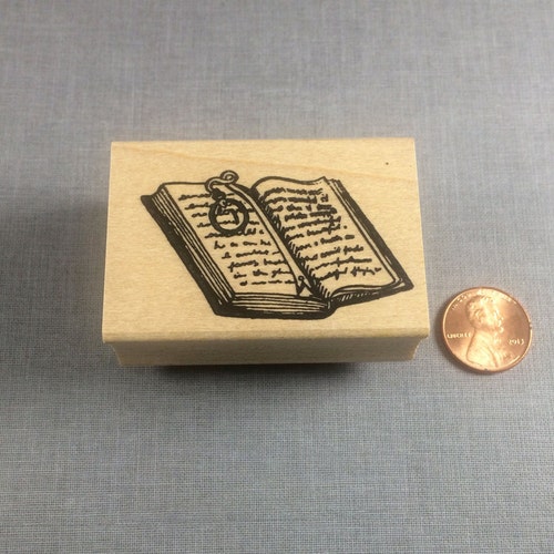 Book Review Stamp Reading Memo Wooden Stamp Rubber Stamp - Etsy