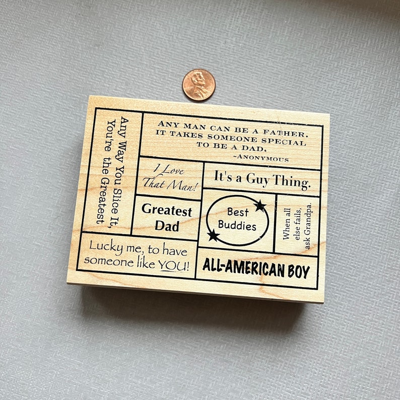 Vintage Rubber Father's Day Rubber Stamp From Great - Etsy