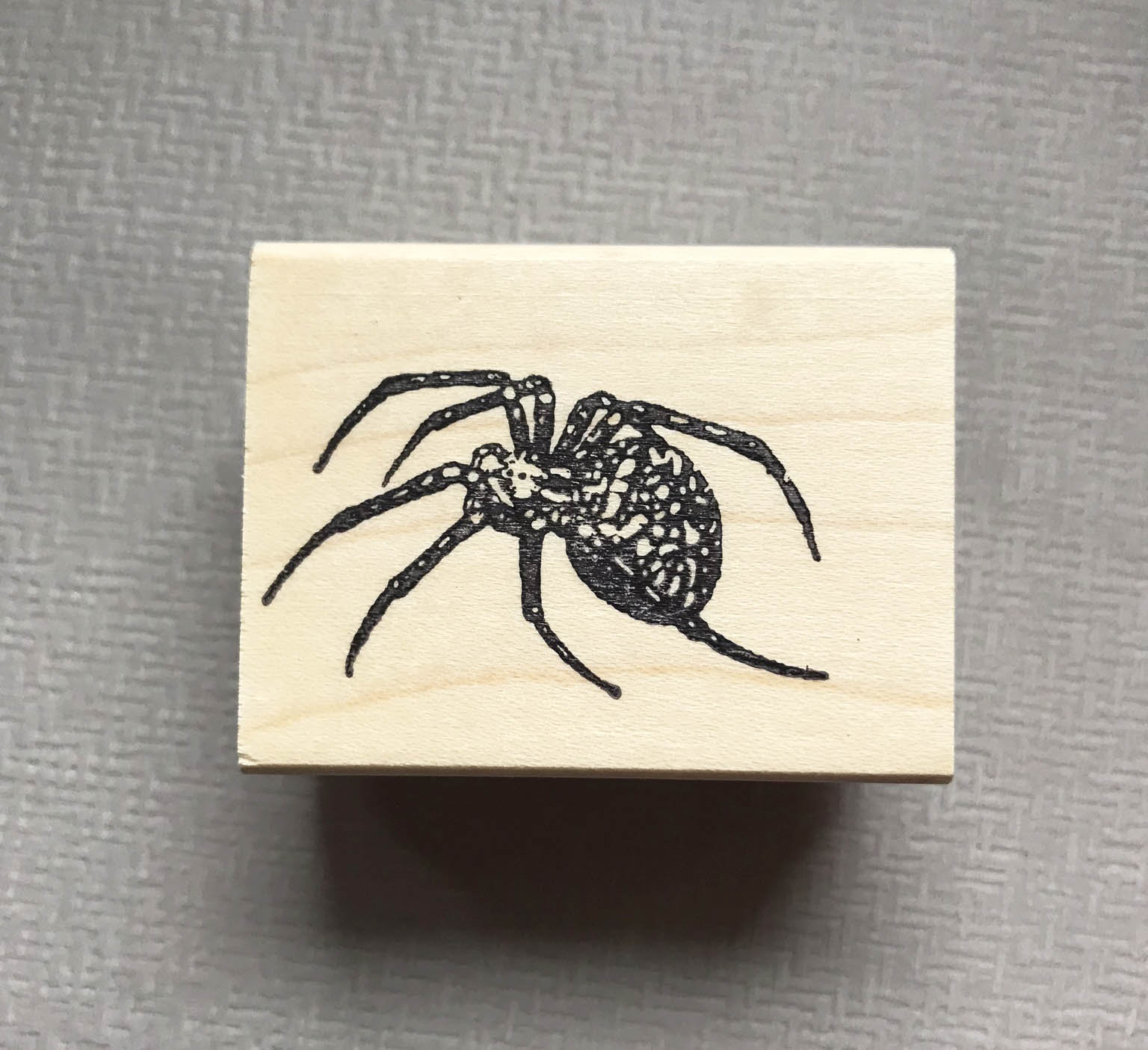 Spider Wood Mounted Rubber Stamp | Etsy