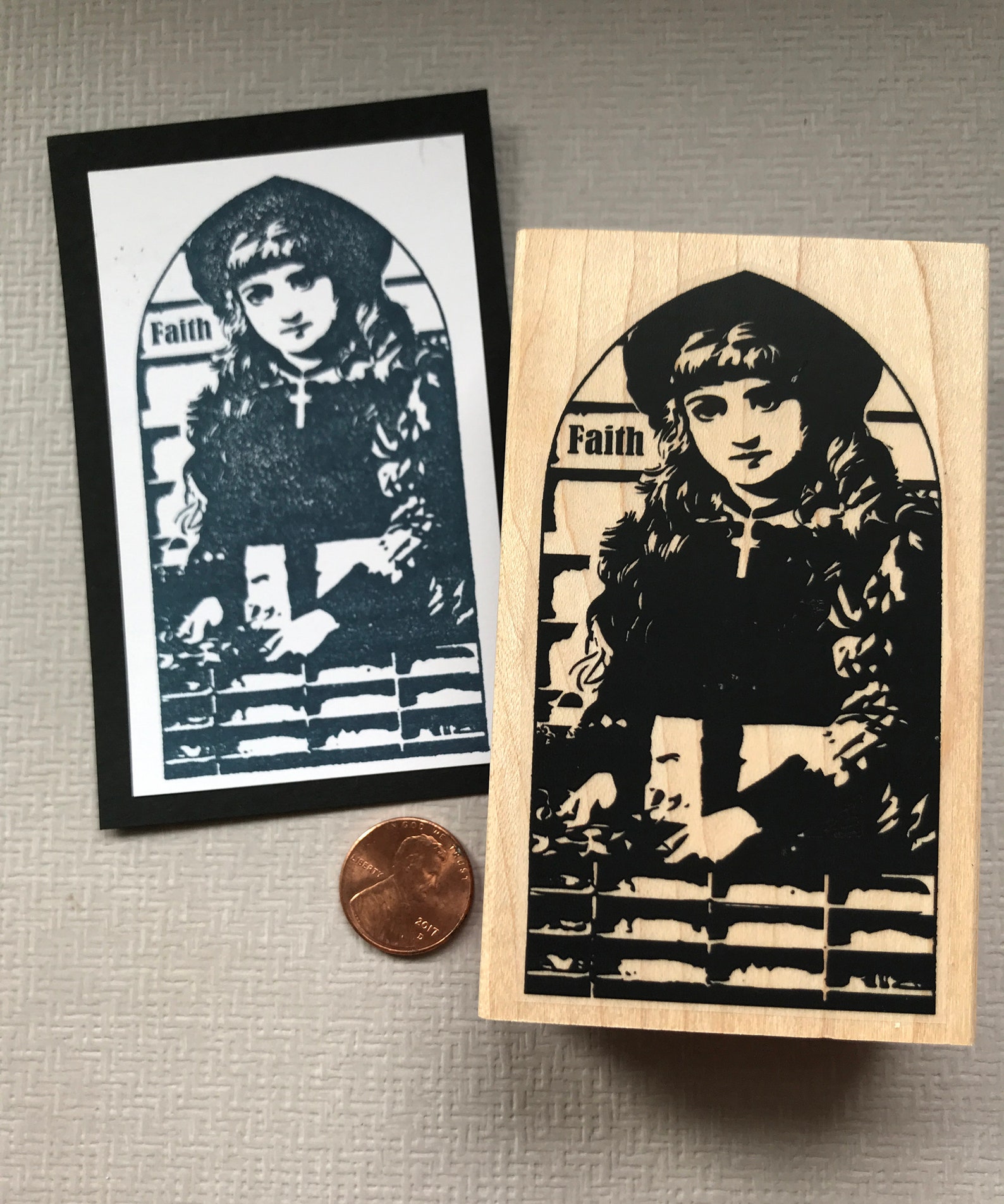 Faith Collage Rubber Stamp Unmounted Rubberstamp EZ Cling - Etsy
