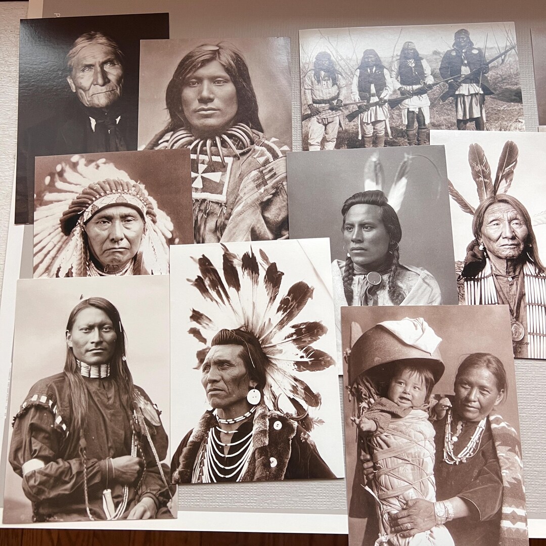 Vintage Native Americans Indian 13 Postcards Free Shipping - Etsy