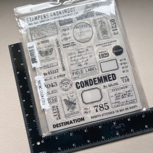 Field Notes Stampers Anonymous and Tim Holtz Collection Rubber Stamp ...