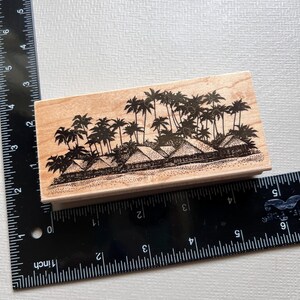 Vintage Stampscapes Outdoor Nature Landscape Cabin Scene Rubber Stamps ...