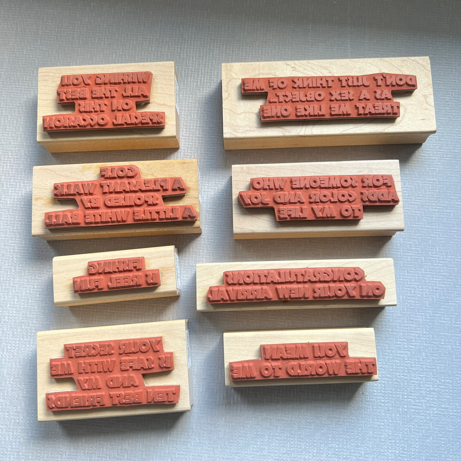 Vintage Sayings Word Rubber Stamps From Stamp on It - Etsy