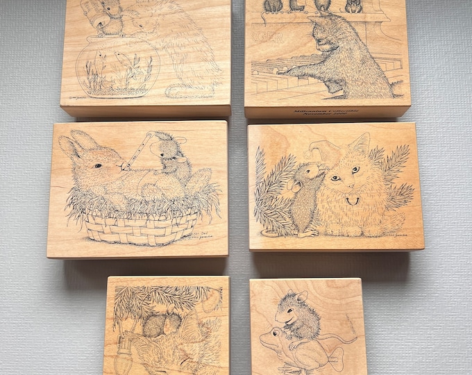 Vintage Retired Rare House Mouse Mice and Cats, Bunnies and Frogs ...