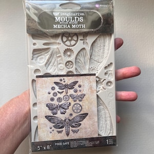 Prima Redesign Decor Moulds® – Finnabair Mould Mecha Moth Insecta ...