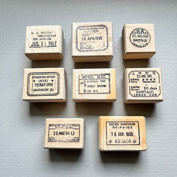 Postal Rubber Stamp - Etsy