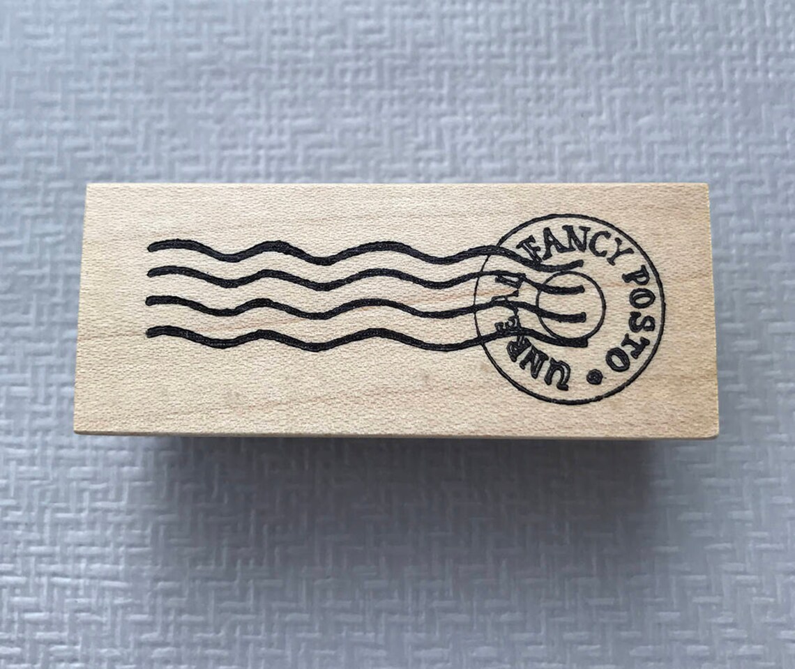 Mail Art Postal Cancellation Rubber Stamp - Etsy