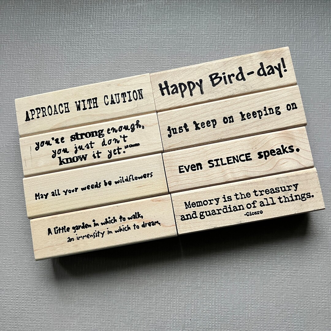Pick Your Saying or Phrase Rubber Stamps by Stampotique - Etsy