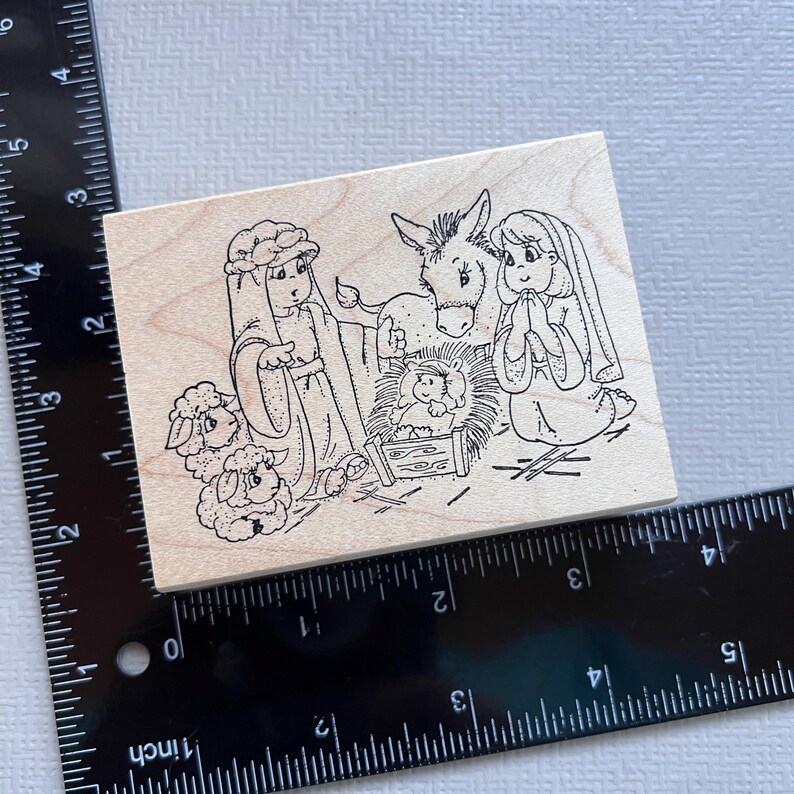 Vintage Rubber Stamps Christmas, Nativity, Santa, or Nutcracker - Etsy