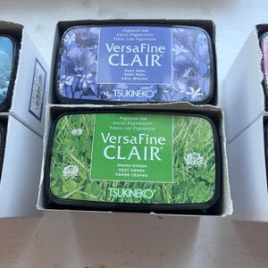 New Colors Versafine Clair Inkpads Tsukineko’s Versa Fine Clair Stamp ...