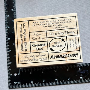 Vintage Rubber Father's Day Rubber Stamp From Great - Etsy