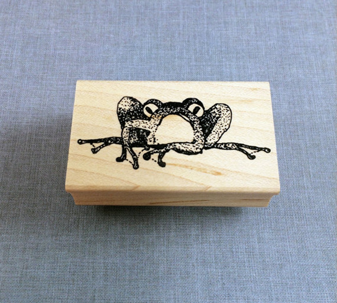 Frog Rubber Stamp - Etsy