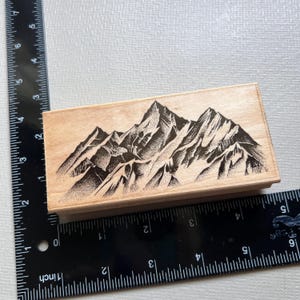 Vintage Stampscapes Outdoor Nature Landscape Cabin Scene Rubber Stamps ...