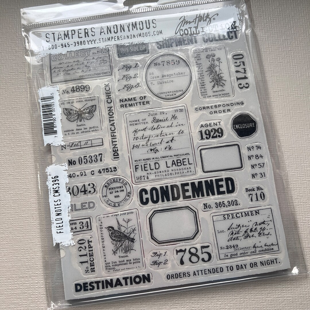Field Notes Stampers Anonymous and Tim Holtz Collection Rubber Stamp ...