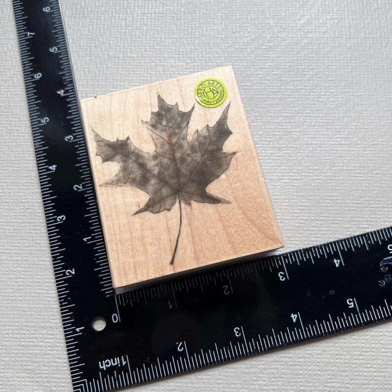 Vintage Rubber Stamp Leaves Maple, Oak and Rose Fall Autumn Wood ...