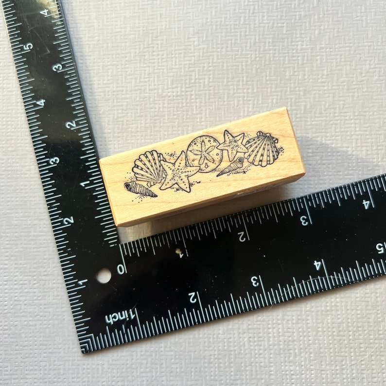 Vintage Rubber Stamp Pick Your Seashell Wood Mounted Stamps - Etsy