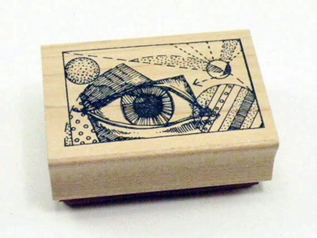Rubber Stamp Eye Collage - Etsy