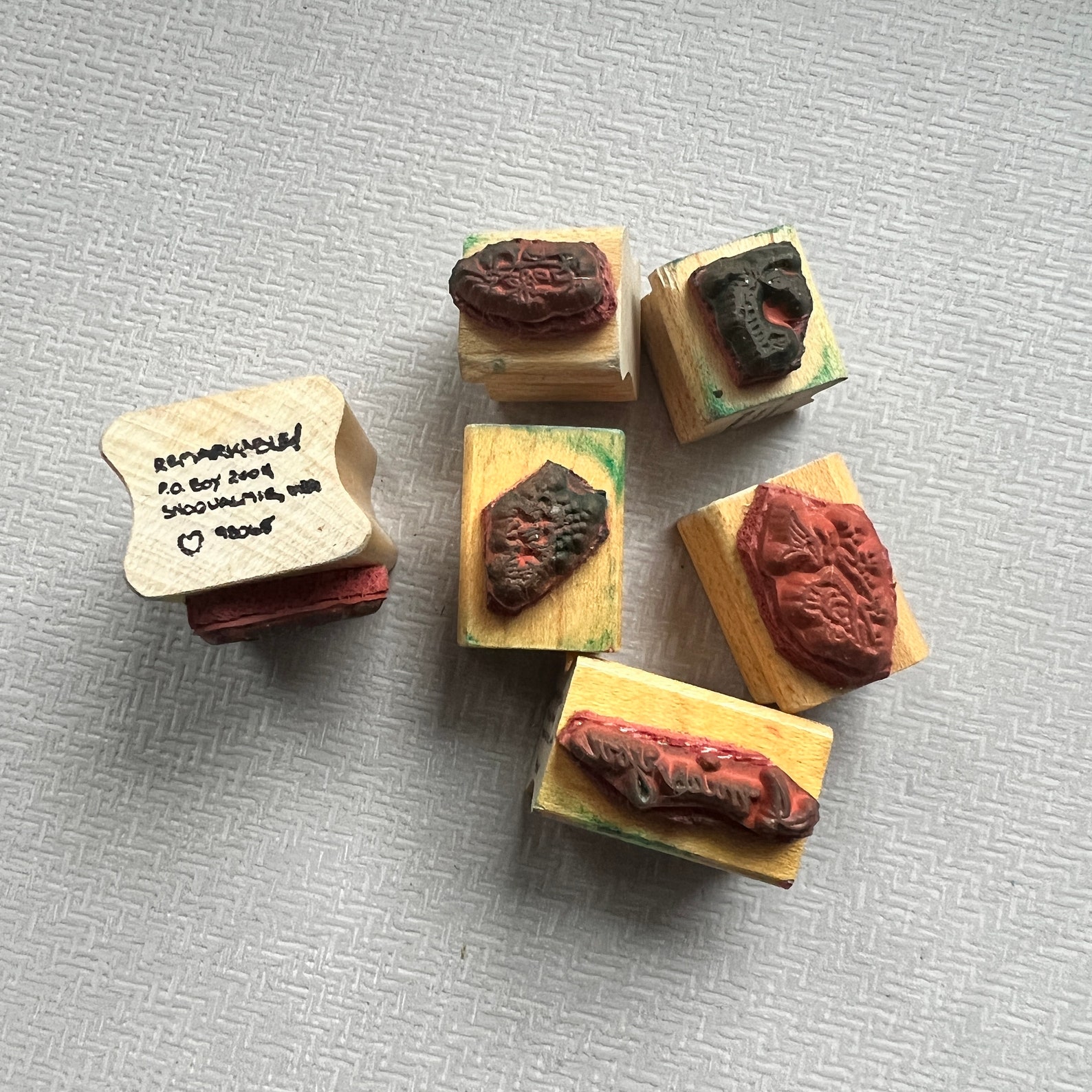 Vintage Extremely Rare Rubber Stamp Travel Set From | Etsy