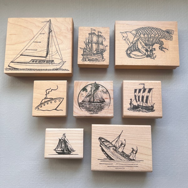 Ship Rubber Stamp - Etsy