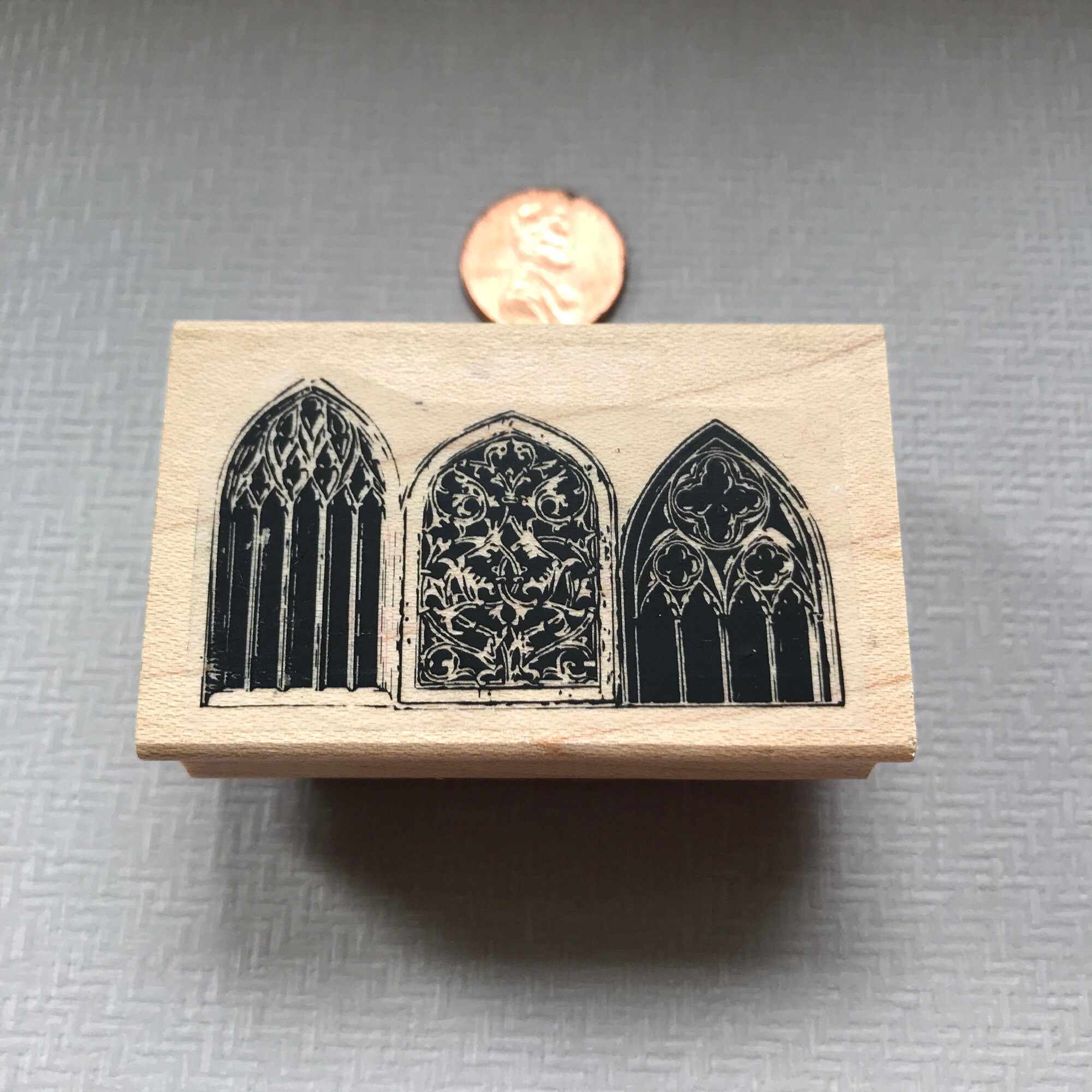Medieval Gothic Door Border Rubber Stamp - Etsy