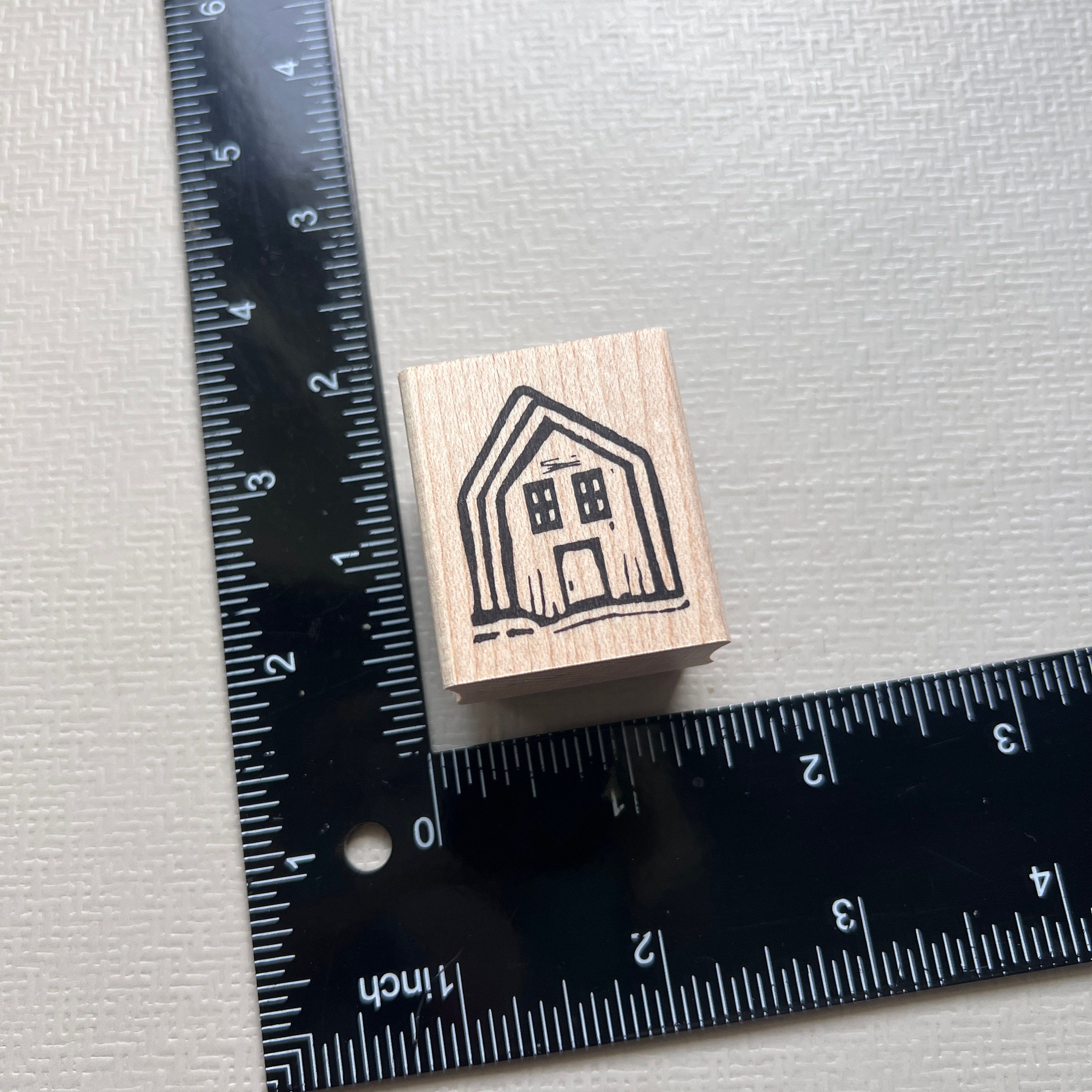 Carved House Stamp, Wood Mounted Stamp From Wendy York - Etsy