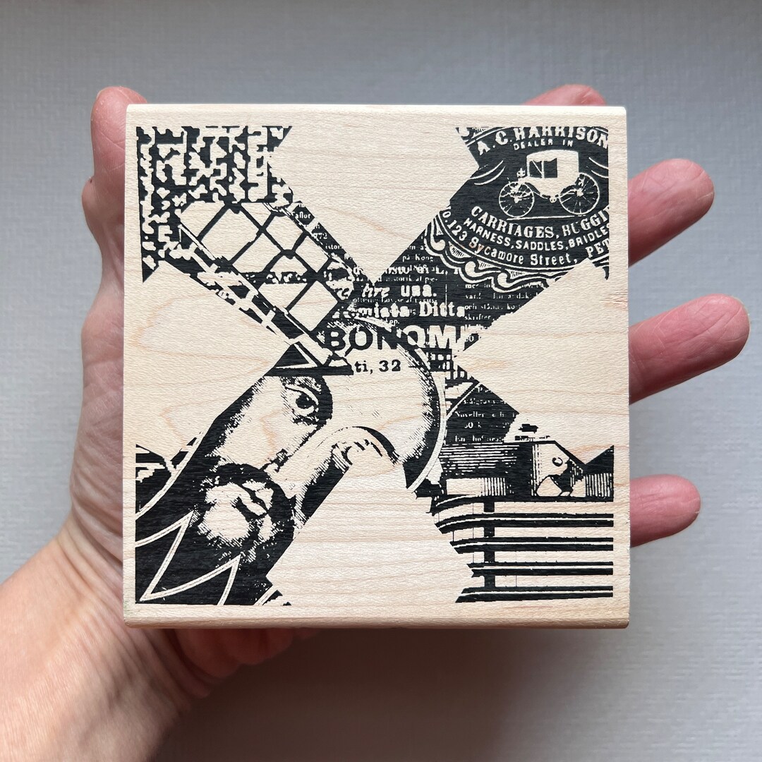 Vintage Arrow Man Collage Rubber Stamp Stampers Anonymous - Etsy