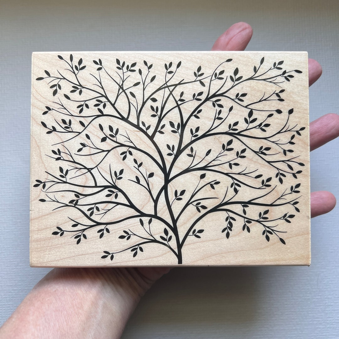Rubber Stamps Large Tree Rubber Stamps From Hero Arts - Etsy
