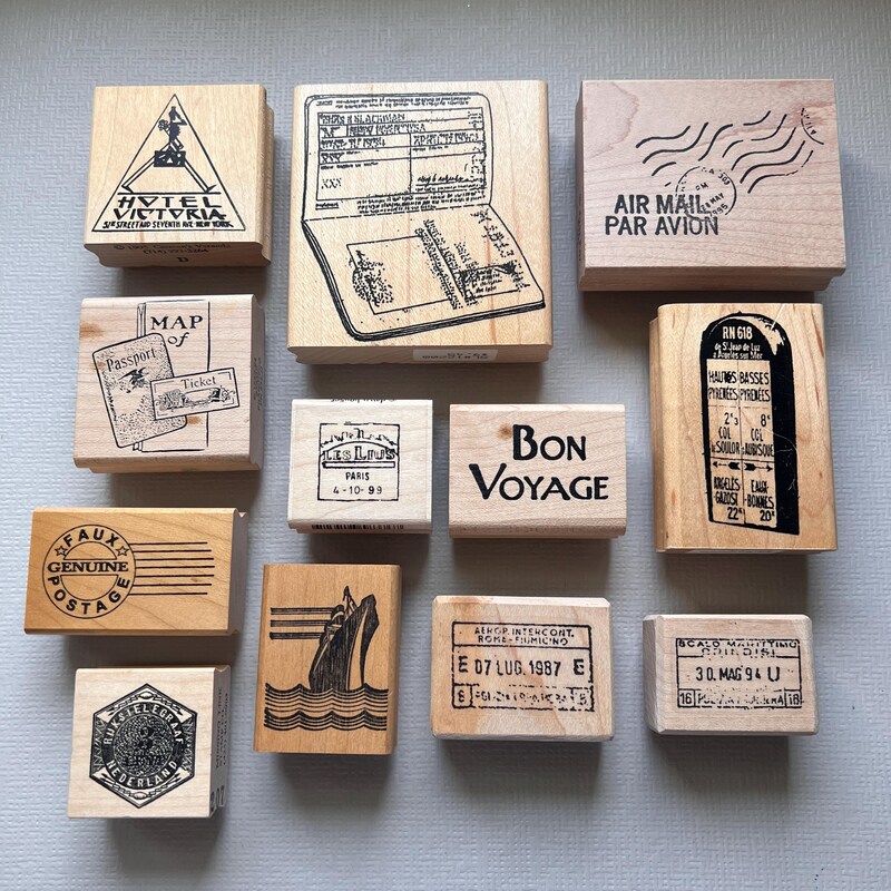Postal Rubber Stamp - Etsy