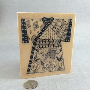 Asian Oriental Kimono Rubber Stamp - Etsy