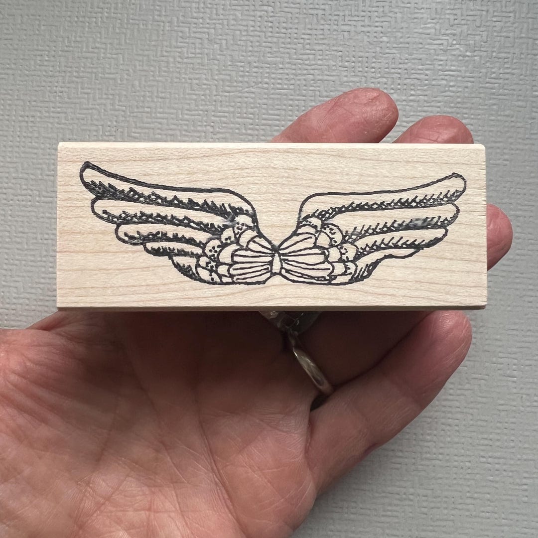 Wings Rubber Stamp - Etsy