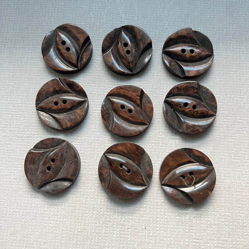 Brown Buttons - Etsy