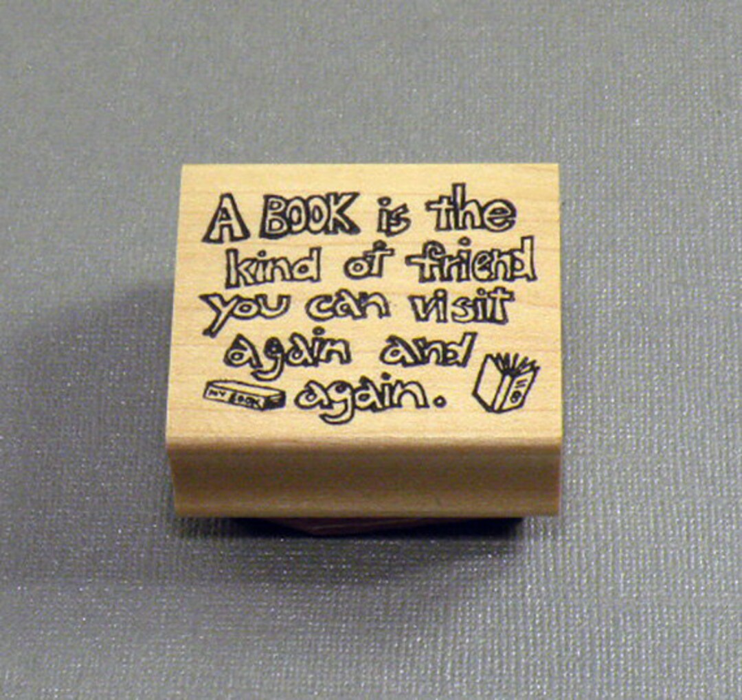 Book Lover Saying Rubber Stamp - Etsy