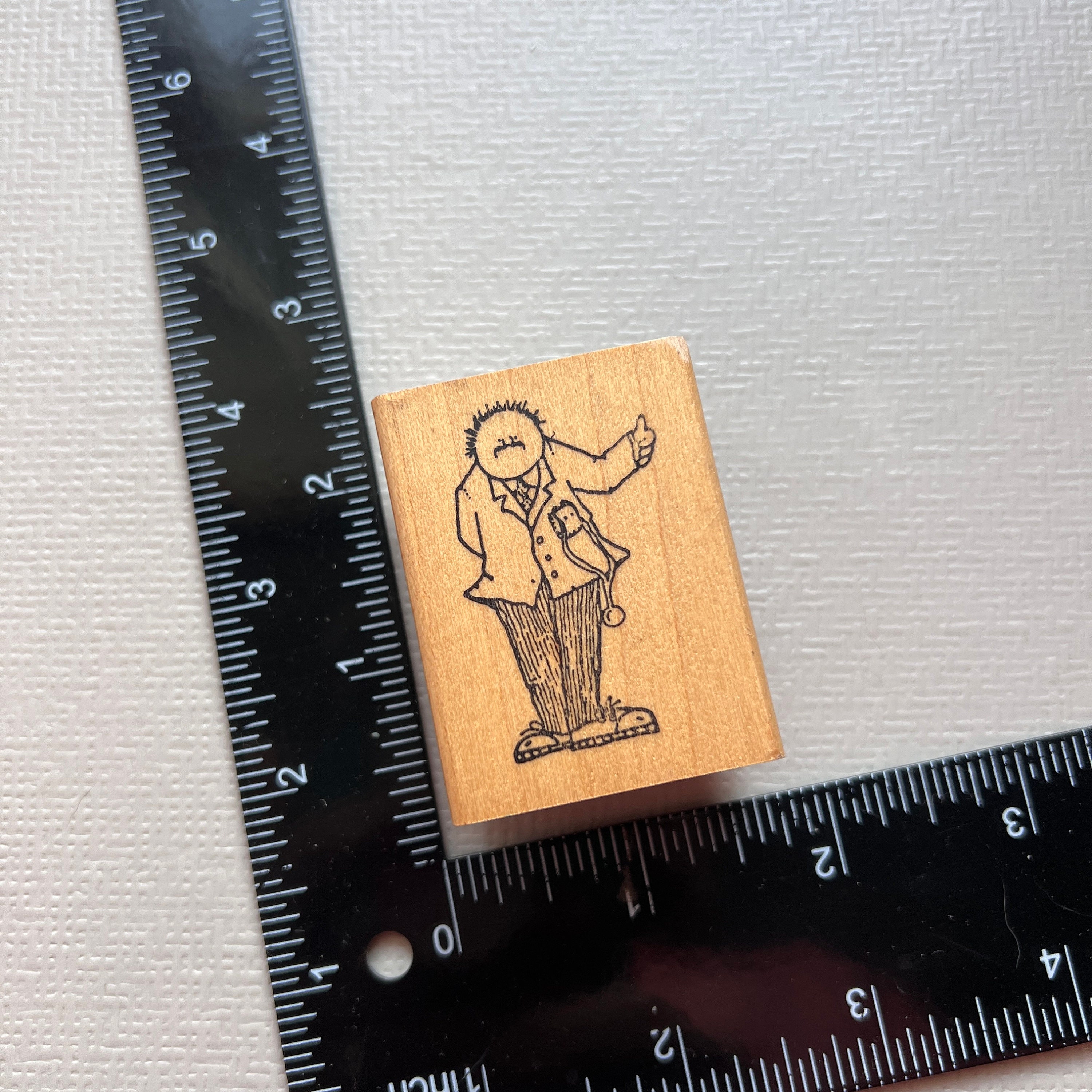 Vintage Rare Rubber Stamp People Characters From Remarkables - Etsy