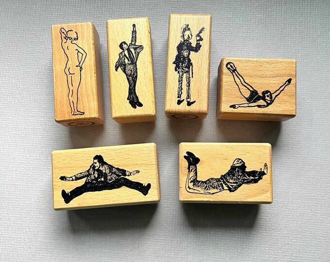 Vintage Rare Men and Woman Rubber Stamps From Ben Stempels Made in ...