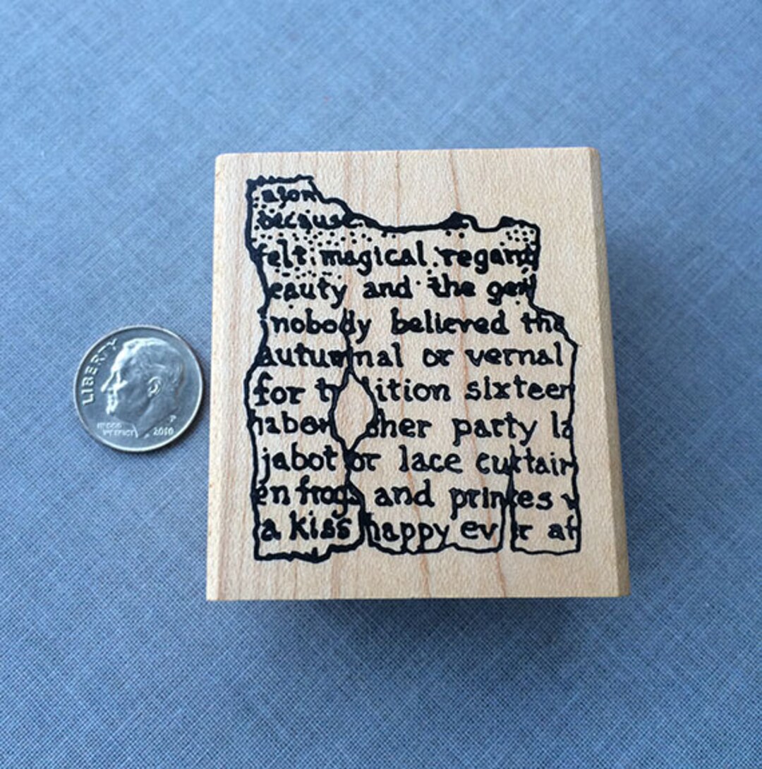Fantasy Story Fragment Rubber Stamp - Etsy